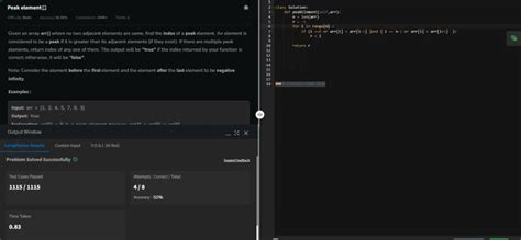 Reddi Divakarsai On Linkedin 100daysofcode Gfg160 Peakelement