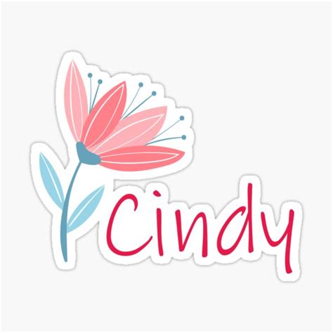 My Name Is Cindy Sticker For Sale By Oleo79 Redbubble