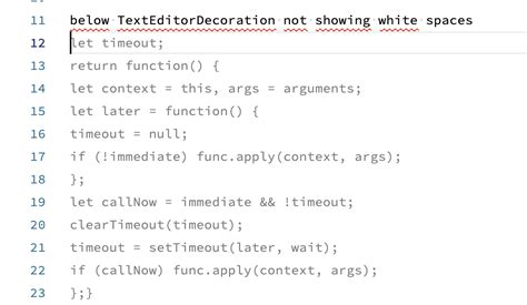 Vscode Texteditordecoration Api Not Rendering White Spaces Stack Overflow