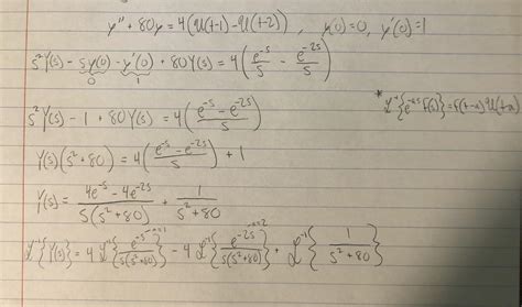 Differential Equations Laplace Transform Rhomeworkhelp