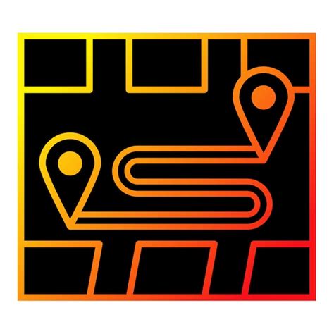 Premium Vector Route Icon