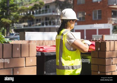 Mature Female Waste Management Worker Stock Photo Alamy