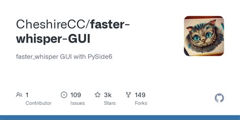 Releases CheshireCC Faster Whisper GUI GitHub