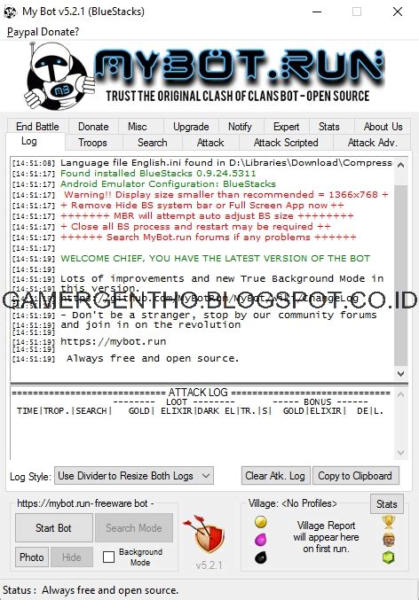 Download MyBot Run Gamer Gentho