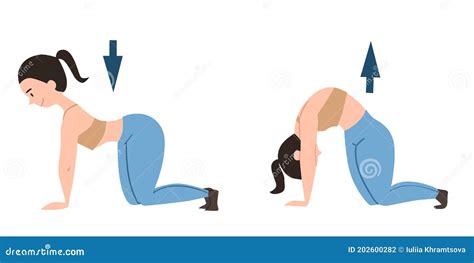 Girl All Fours Pose Stock Illustrations 119 Girl All Fours Pose Stock