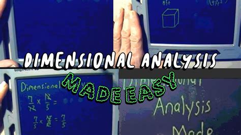 Dimensional Analysis Made Easy Youtube