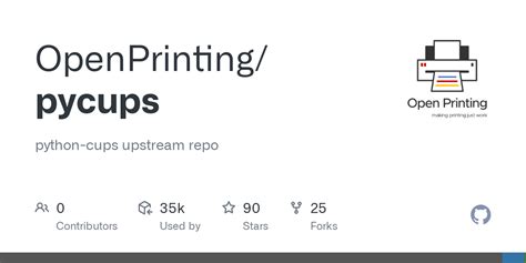 GitHub OpenPrinting Pycups Python Cups Upstream Repo