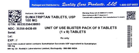 Dailymed Sumatriptan Succinate Tablet