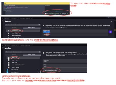 GDevelop Save Load Yarn Dialogue Dialogue System By H0ndred