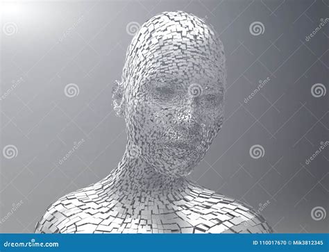 Explode Head Portrait Stock Illustration Illustration Of Shatter 110017670