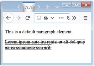 CSS Underline Text Decoration Line