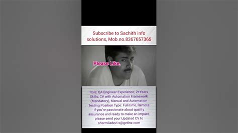 Hiring Qa Engineer Testingjobs Workfromhomejobs Qaengineer Youtube