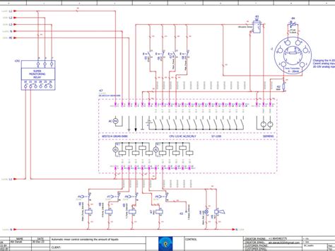Design A Mixer Control Using A PLC CPU C AC DC Rly Upwork