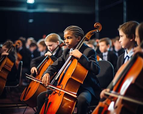 Premium Ai Image A School Orchestra Performing A Mesmerizing Symphony