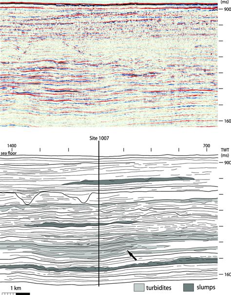Strike Line Seismic Line 102 Parallel To Platform Margin Across Odp Download Scientific