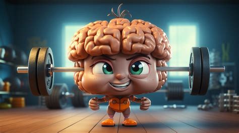Premium AI Image Human Brain With Dumbbells In The Gym Generative Ai
