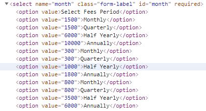 Php How To Change Value Of Select Options Based On Another Select Option Selected Stack