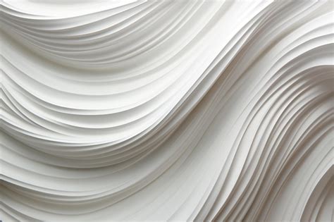 Premium Photo Abstract White Background With Smooth Lines And Waves 3d Render Illustration