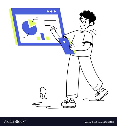 Statistical Presentation Royalty Free Vector Image