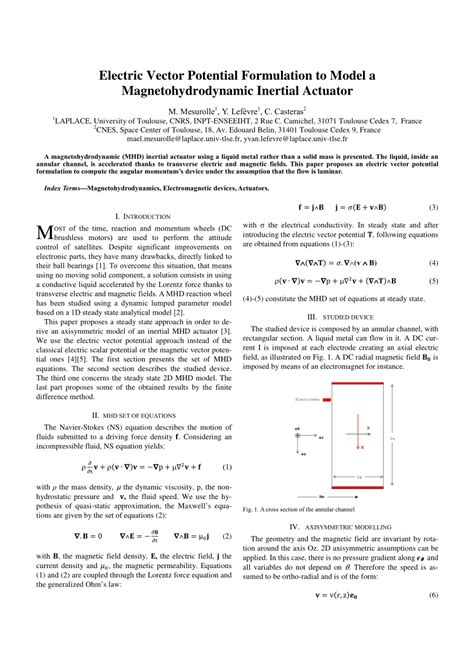 Pdf Electric Vector Potential Formulation To Model A