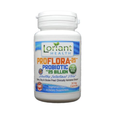Proflora 25 10 Probiotic Strains 50 Caps Loriant Health
