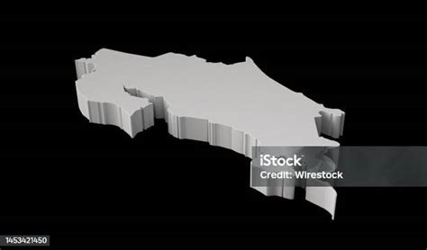 코스타리카 지도의 3d 렌더링 지리학 지도 제작 및 토폴로지 그림 벡터 0명에 대한 스톡 사진 및 기타 이미지 0명 3차원 형태 개념 Istock