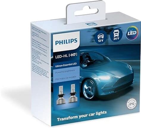 Philips Led HL H7 Ultinon Essential Led Amazon Ae Automotive
