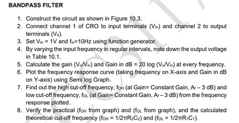 solved 1 construct the circuit as shown in figure 10 3 2