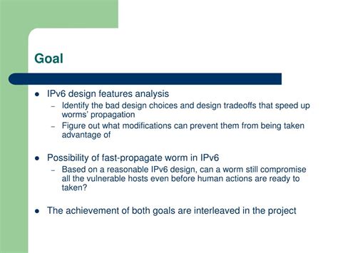 ppt fast worm propagation in ipv6 networks powerpoint presentation free download id 484129