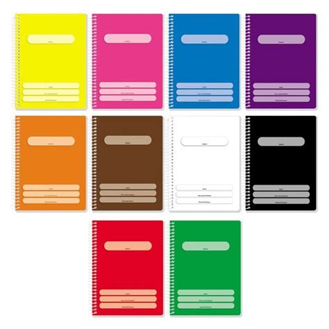 Set Of 10 Orions Spiral Color Coding Notebook 80 Leaves Assorted Color Shopee Philippines
