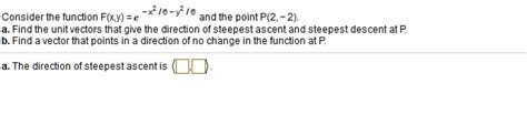 solved consider the function f xy e r8 y and the point p 2