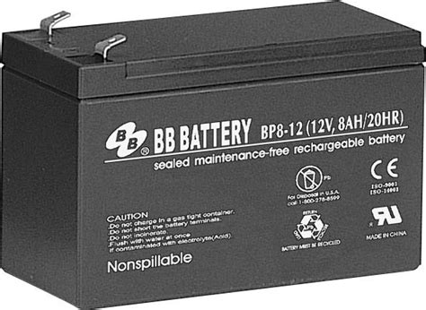 BP8-12 T1 B&B Battery (USA)