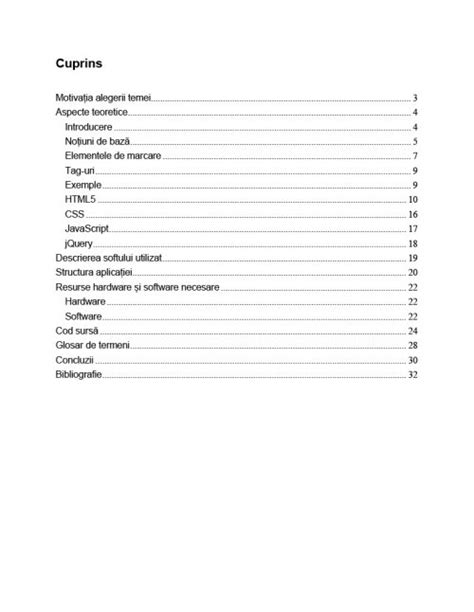 Atestat Model Documentatie Atestat Informatica Html Atestat Informatică