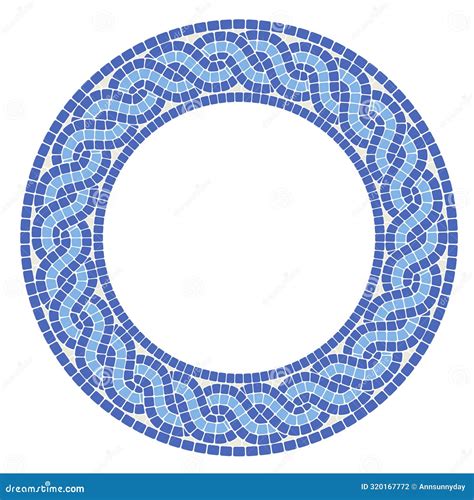 Interlacing Mosaic Braid Seamless Pattern With Interweaving Tile Lines