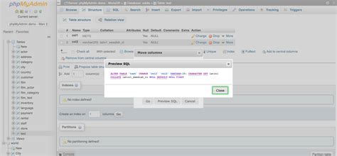 Moving Columns With Default Null Doesnt Work On Mariadb 102 · Issue 14951 · Phpmyadmin