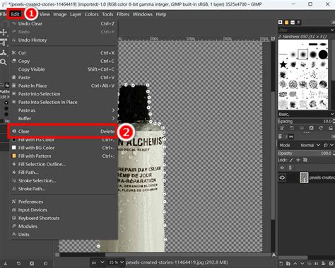 Gimp 简单指南：如何使背景透明