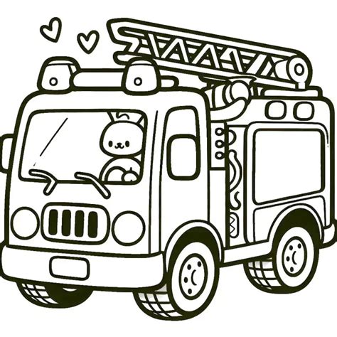 꿈의 직업을 향한 첫걸음 소방차 색칠공부로 아이들의 꿈을 이루자 키즈위키