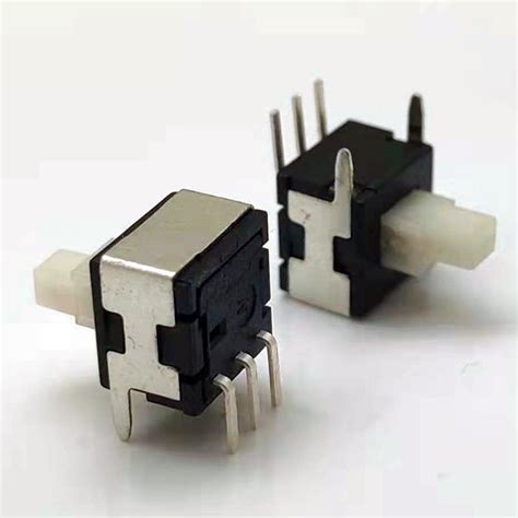 PB 22E69 7 7mm Push Button Switch Through Hole Right Angle