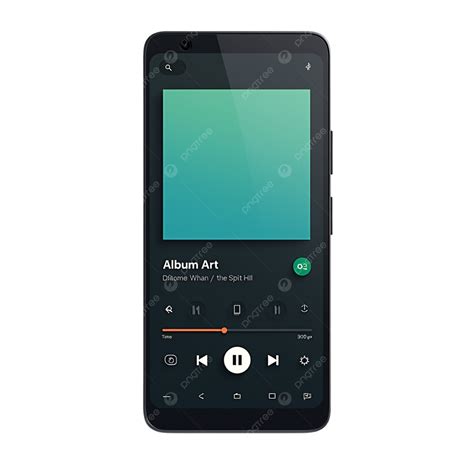안드로이드 스타일의 음악 플레이어 Ui 템플릿 음악 피 Ui 디자인 머티리얼 디자인 Png 일러스트 및 이미지 에 대한