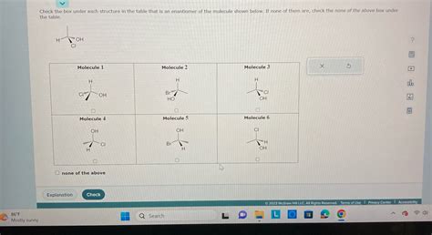 Answered Check The Box Under Each Structure In Bartleby