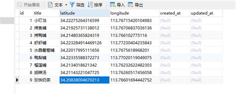 mysql实现根据经纬度查询周围的商家，并按距离进行排序 haogege