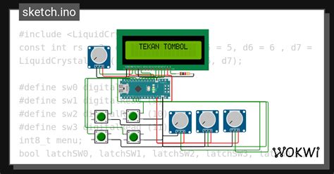 LCD Menu Wokwi ESP32 STM32 Arduino Simulator