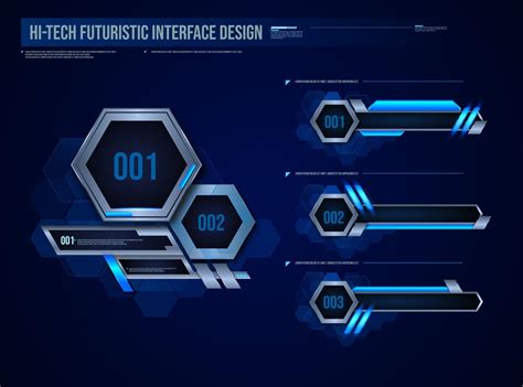 Futuristic Technology Frames Interface Hud Element Design For Ui Games