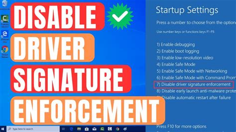 How To Disable Driver Signature Enforcement In Windows 10 11 Youtube