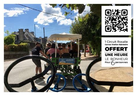 Les Bons Cadeaux Circuit Rosalie 6 Places À Bicyclette