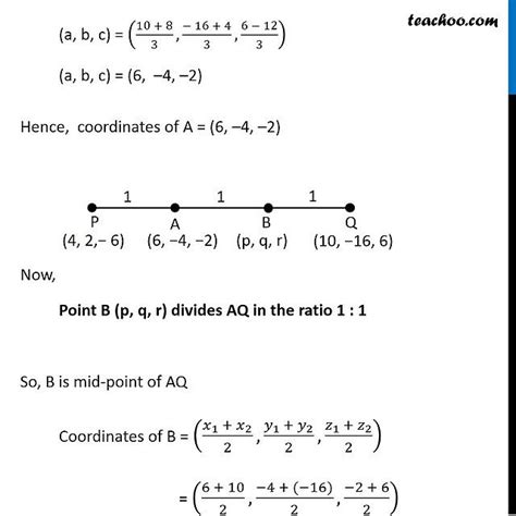 question 5 find coordinates of points which trisect line segment