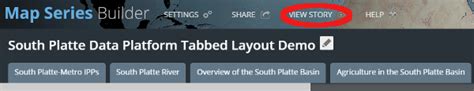 Tabbed Layout Example Owf Learn Arcgis Story Maps