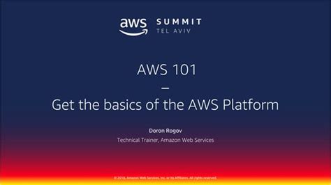 Aws Summit Tel Aviv 2018 Ppt
