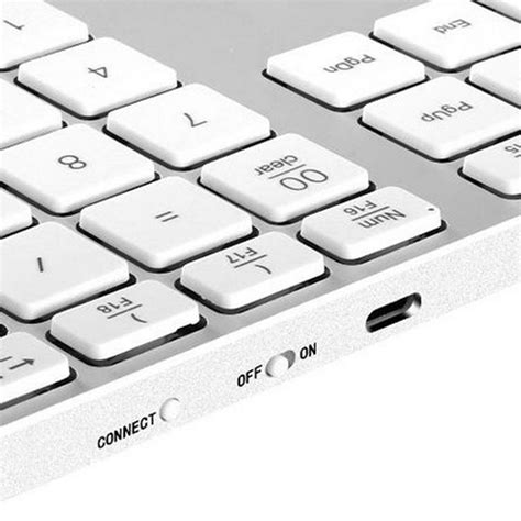 wireless portable numeric keypad 34 key keypad mc 308bt with multiple