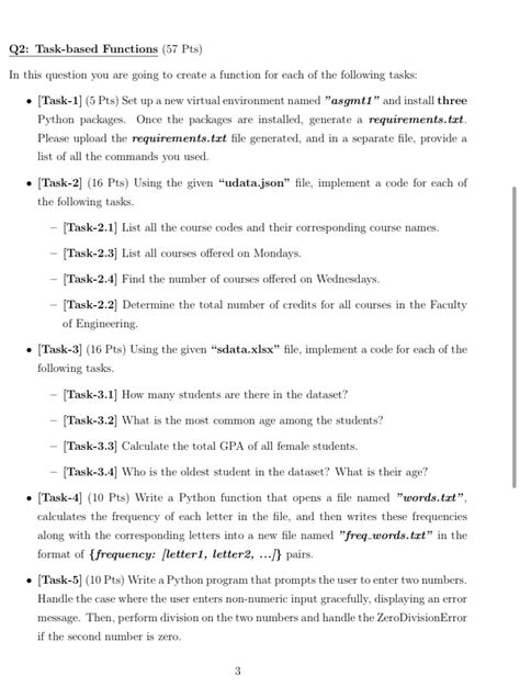solved q2 task based functions 57 ﻿pts in this question